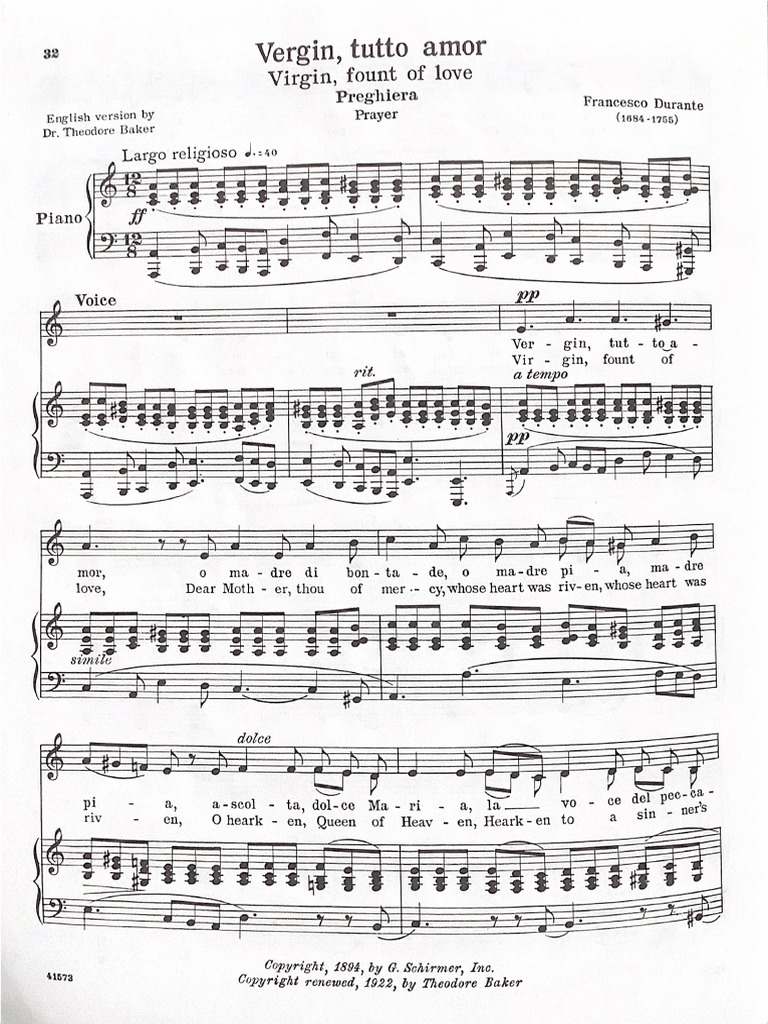 Vergin Tutto Amor | PDF