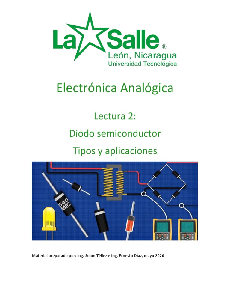 Tipos y aplicaciones de diodos semiconductores | PDF | Rectificador | Diodo