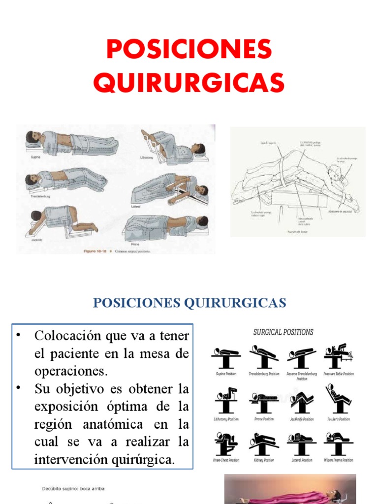 Posiciones Quirurgicas | PDF | Términos anatómicos de ubicación | Abdomen