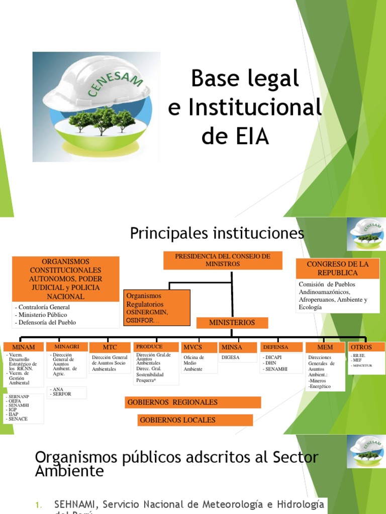 Base Legal e Institucional EIA - RV PDF | PDF | Evaluación de impacto ...