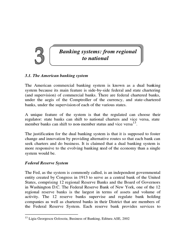 Banking Systems: From Regional To National: 3.1. The American Banking ...