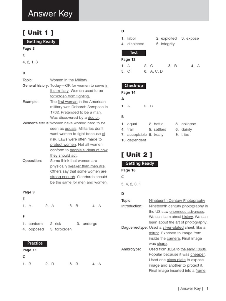 Answer Key: (Unit 1) | PDF | Geothermal Energy | Fuels