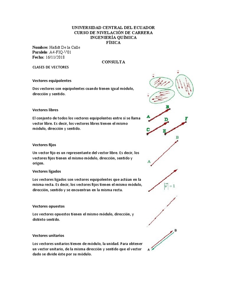 Clases de Vectores | PDF