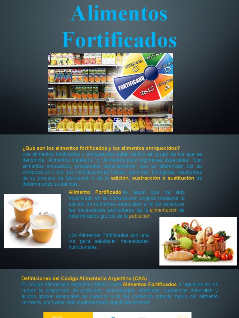 Alimentos Fortificados | PDF | Alimentos | Cereales
