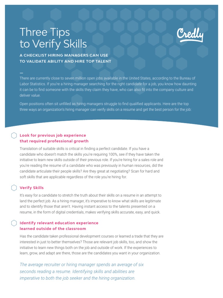 Resume Checklist Guide | PDF