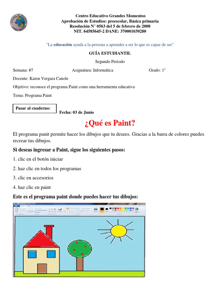 Programa Paint | PDF