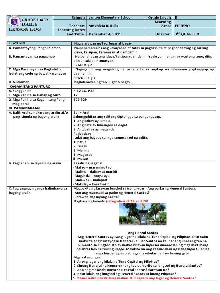 Filipino 2 Dll. | PDF