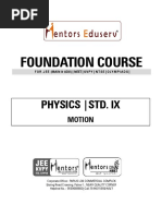 Class 9th Chapter Motion Notes | PDF