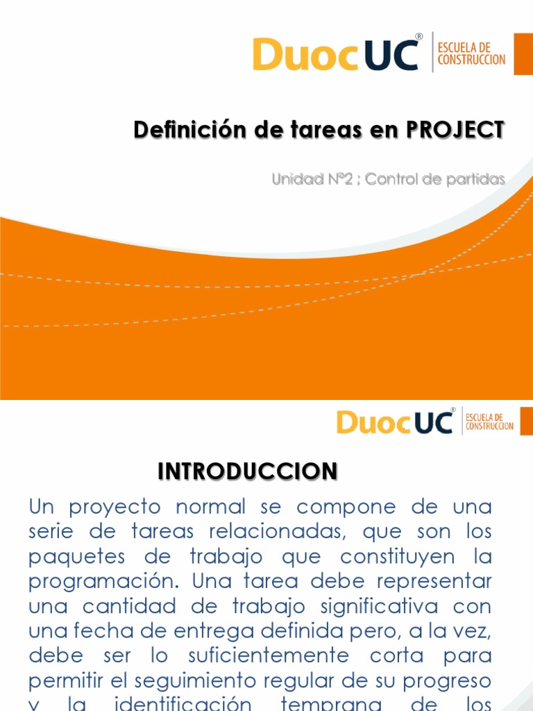 Definición y tipos de tareas en Project: una guía completa | PDF ...