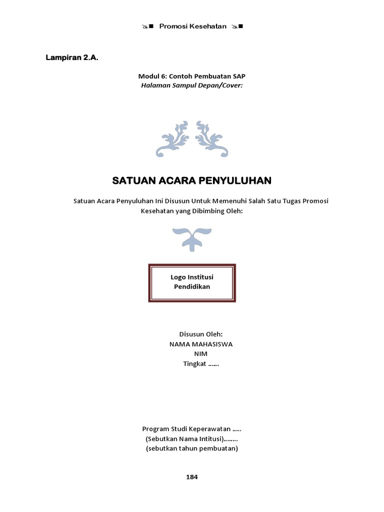 Contoh SAP Penyuluhan Bahaya Merokok | PDF