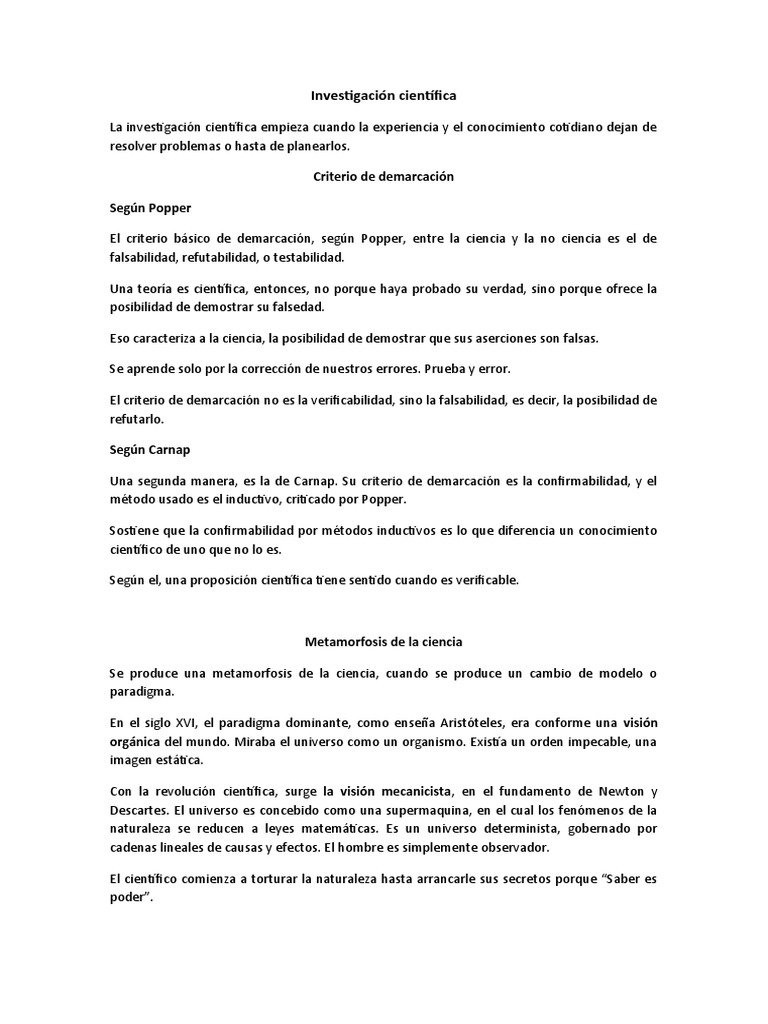 Ander Egg Capitulo 2 - Resumen | PDF | Karl Popper | Método científico