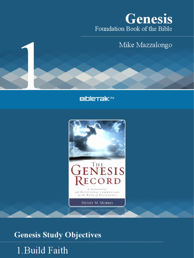 Foundation Book of The Bible: Genesis | PDF