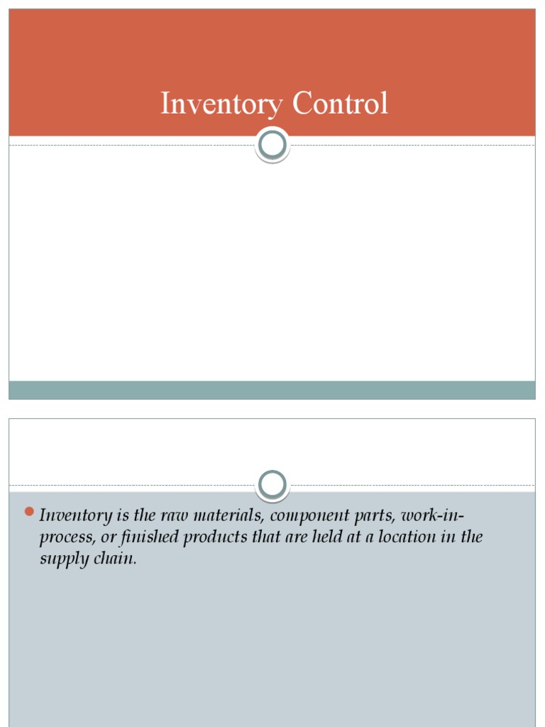 Optimize Inventory Control | PDF | Inventory | Demand