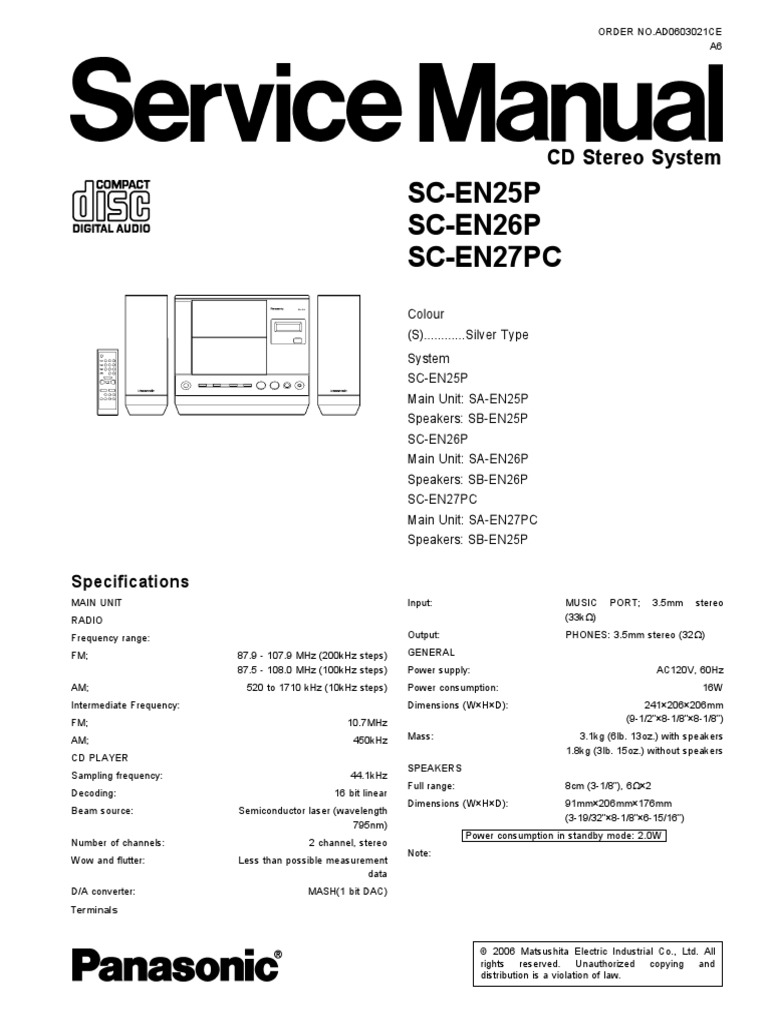 Panasonic Sa En25 | PDF | Electrostatic Discharge | Printed Circuit Board