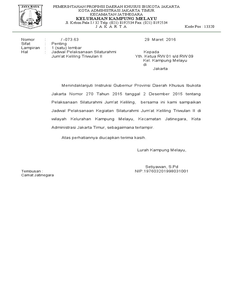 Surat Jumat Keliling | PDF