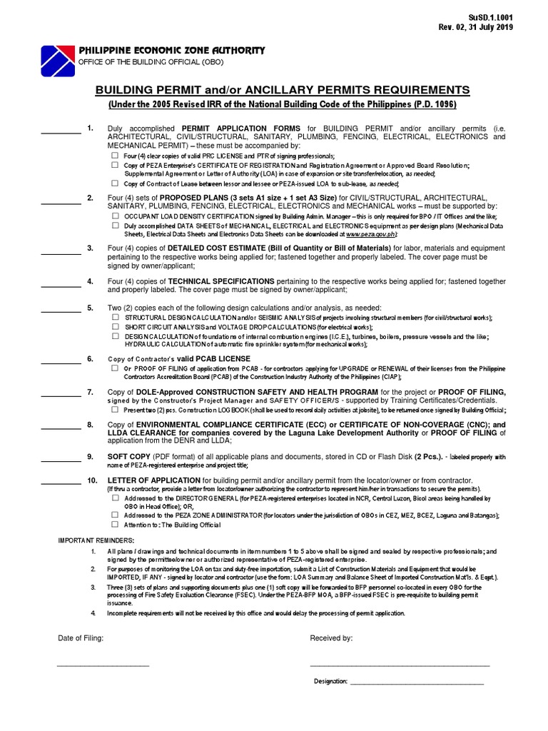 Building & Ancillary Permit Reqs | PDF | Lease | Business