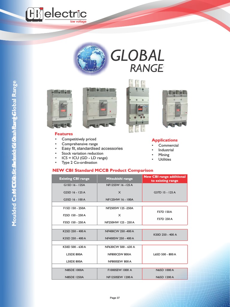 MCCB | PDF | Switch | Insulator (Electricity)