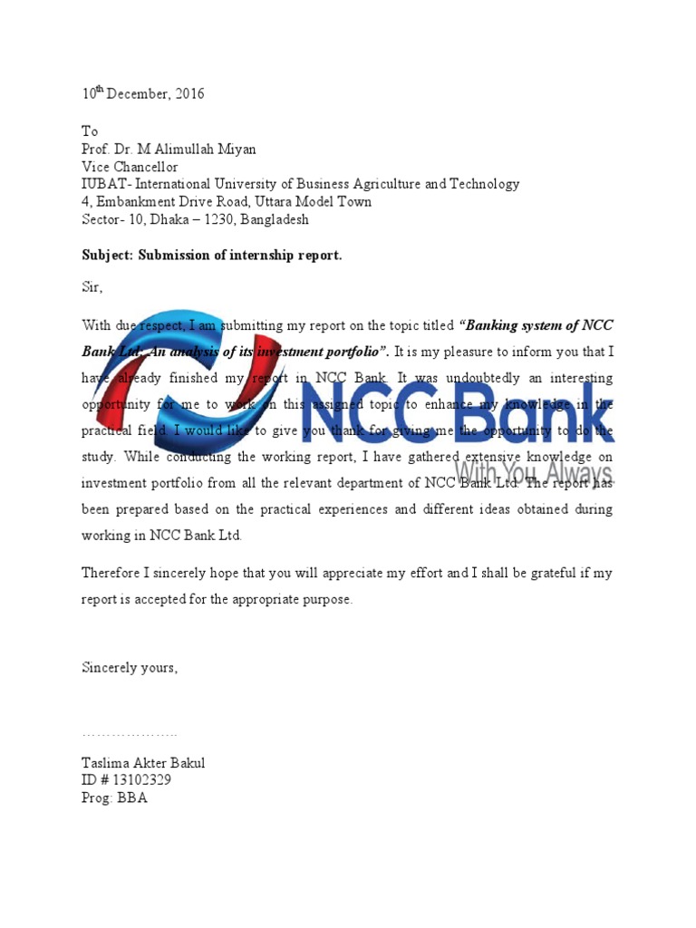 Prefatory Part of NCCBL | PDF | Banks | Economies