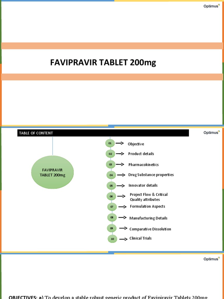 Favipiravir Tablet Formulation | PDF | Tablet (Pharmacy ...