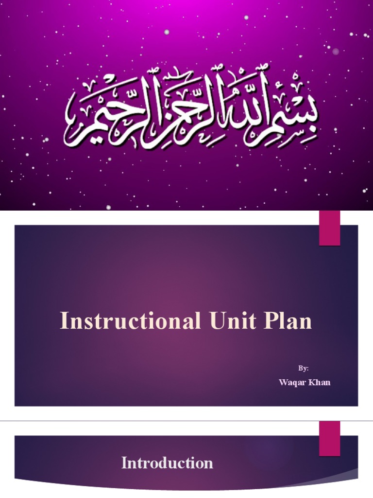 Instructional Unit Plan Presentation | PDF | Lesson Plan | Teachers