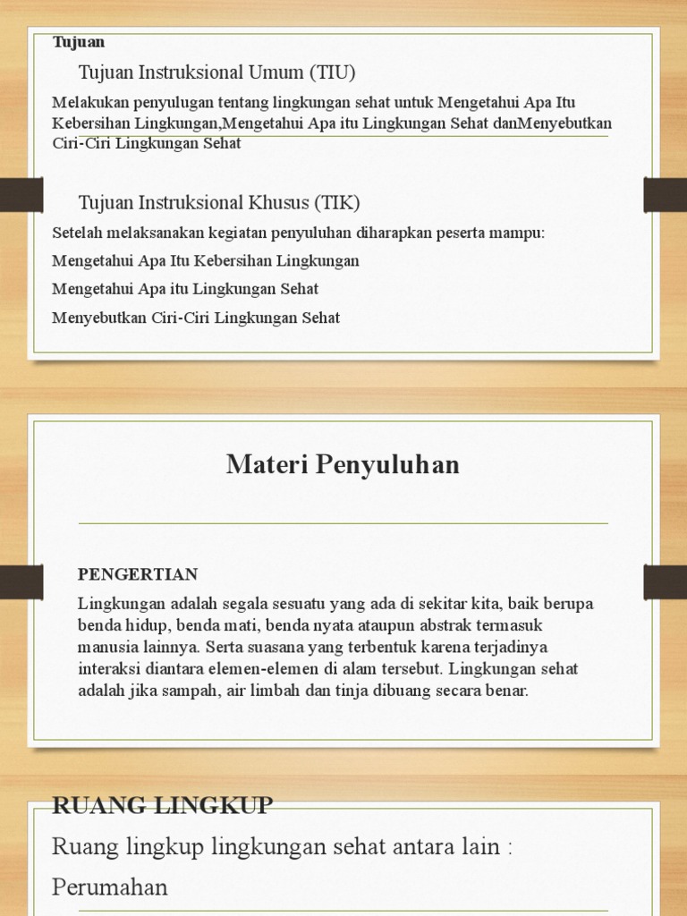 Tujuan Instruksional Umum (TIU) | PDF | Kesehatan Holistik