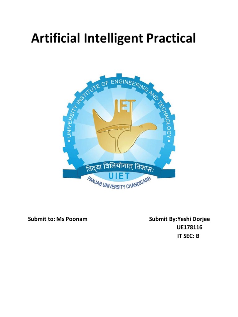 AI - PracticalYeshi Dorjee (UE178116) | PDF | Mathematical Concepts | Computer Programming