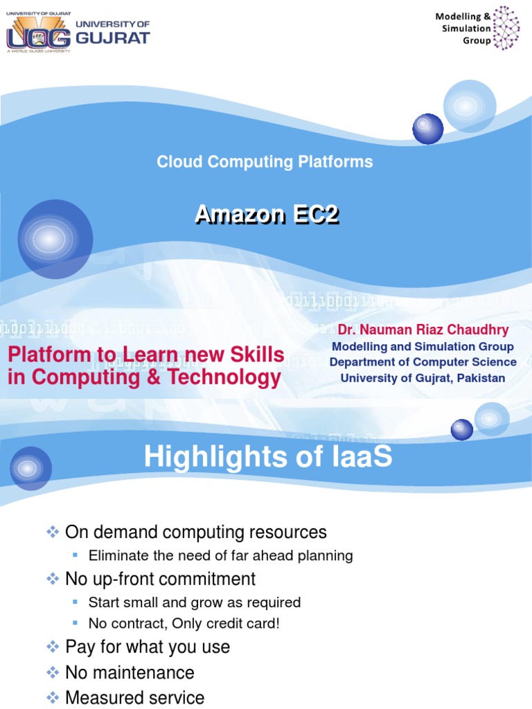 Amazon EC2 Final | PDF | Cloud Computing | Computer Networking