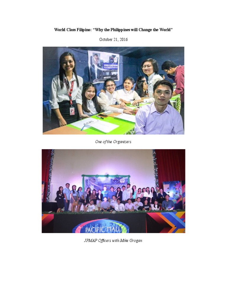 World Class Filipino: "Why The Philippines Will Change The World" | PDF ...