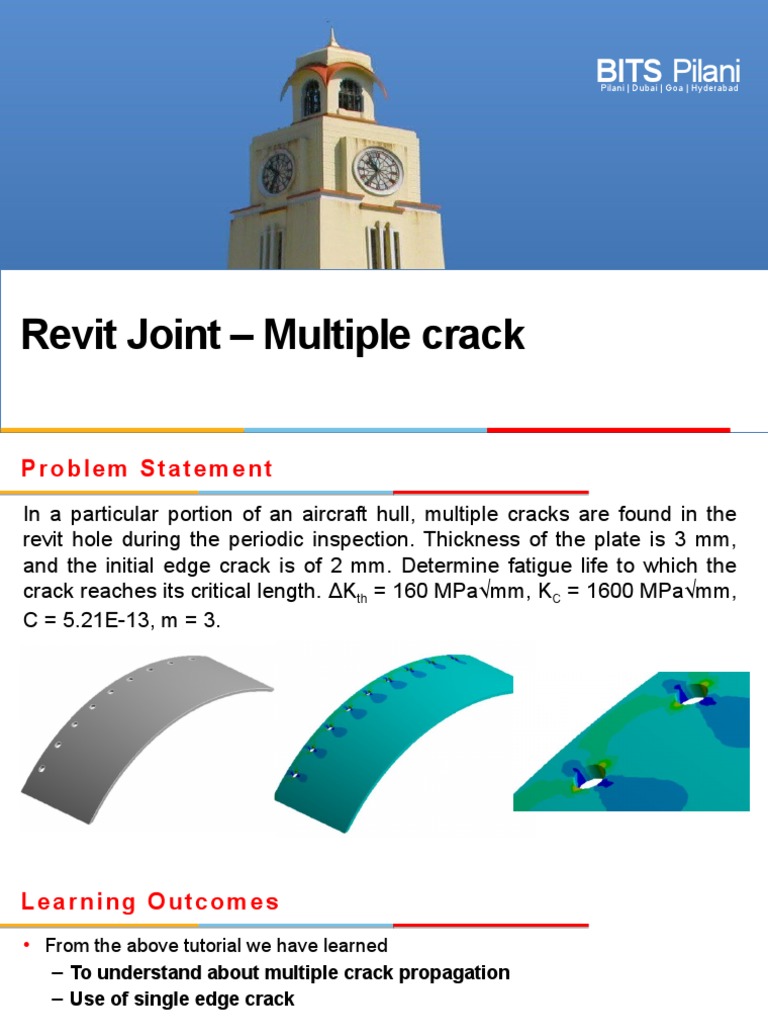 Revit Joint - Multiple Crack: BITS Pilani | PDF