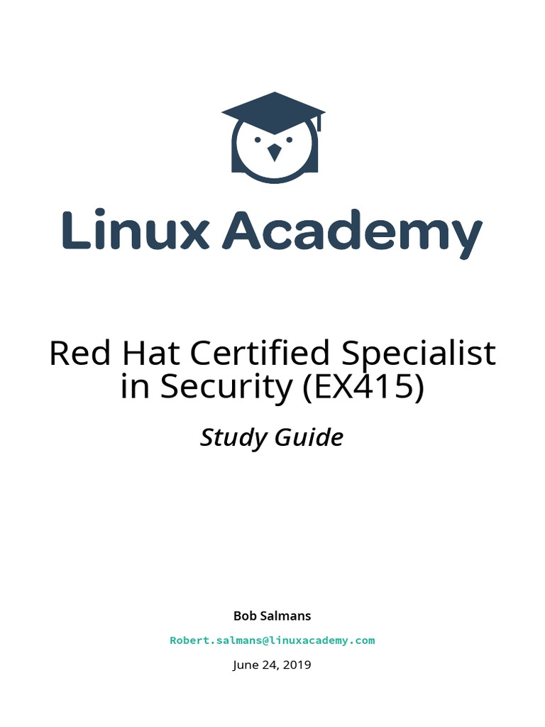 Red Hat Certified Specialist in Security (EX415) : Study Guide | PDF | Secure Shell | Sudo