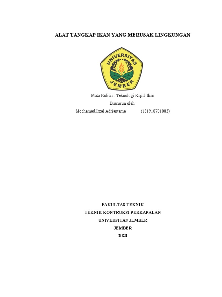 Alat Tangkap Ikan yang Merusak Lingkungan | PDF