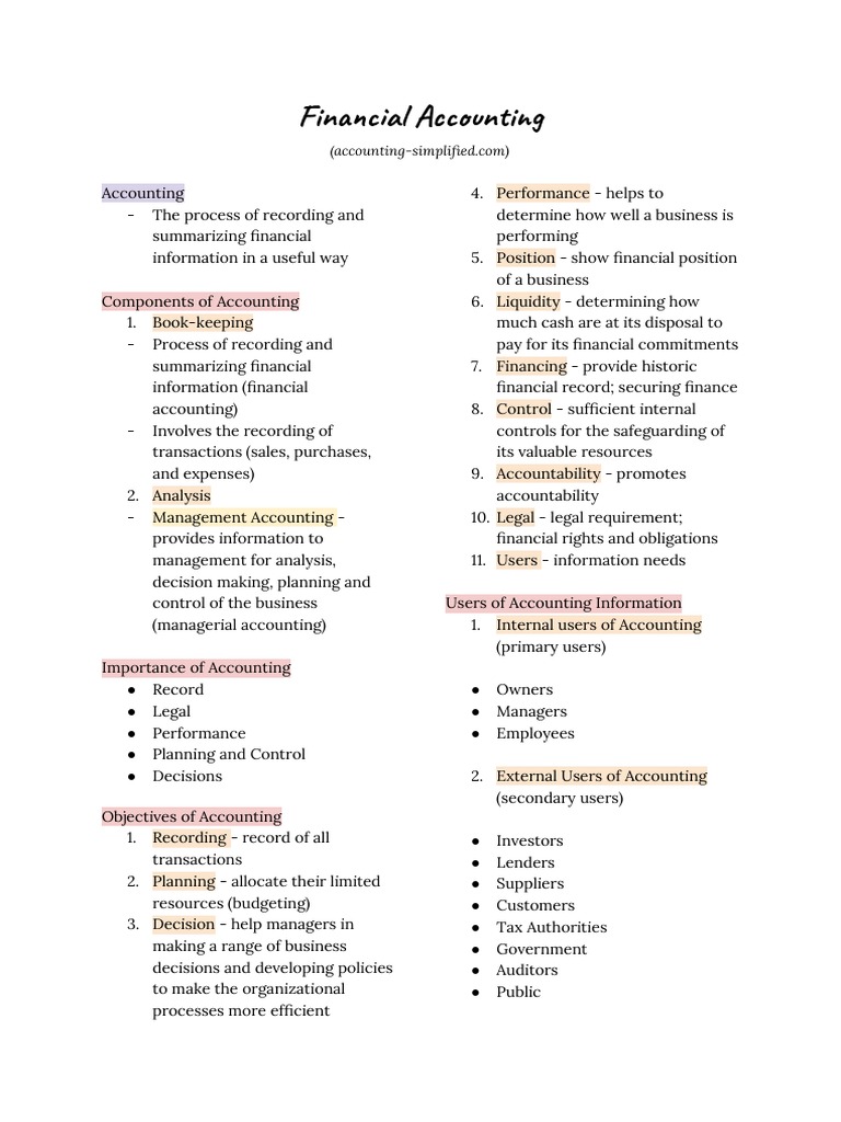 Financial Accounting | PDF | Balance Sheet | Accounting