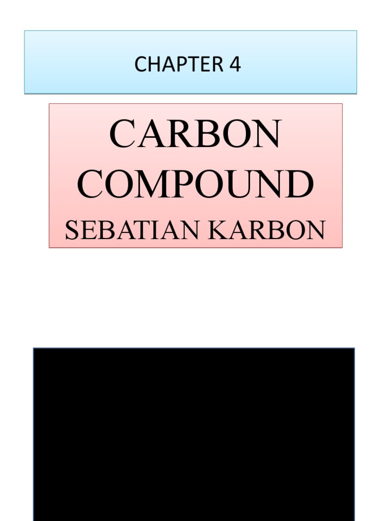Carbon Compounds: Organic vs Inorganic | PDF | Carbon | Hydrogen