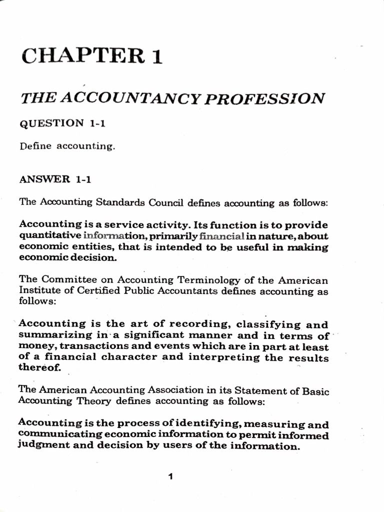C1 - The Accountancy Profession | PDF | Certified Public Accountant ...