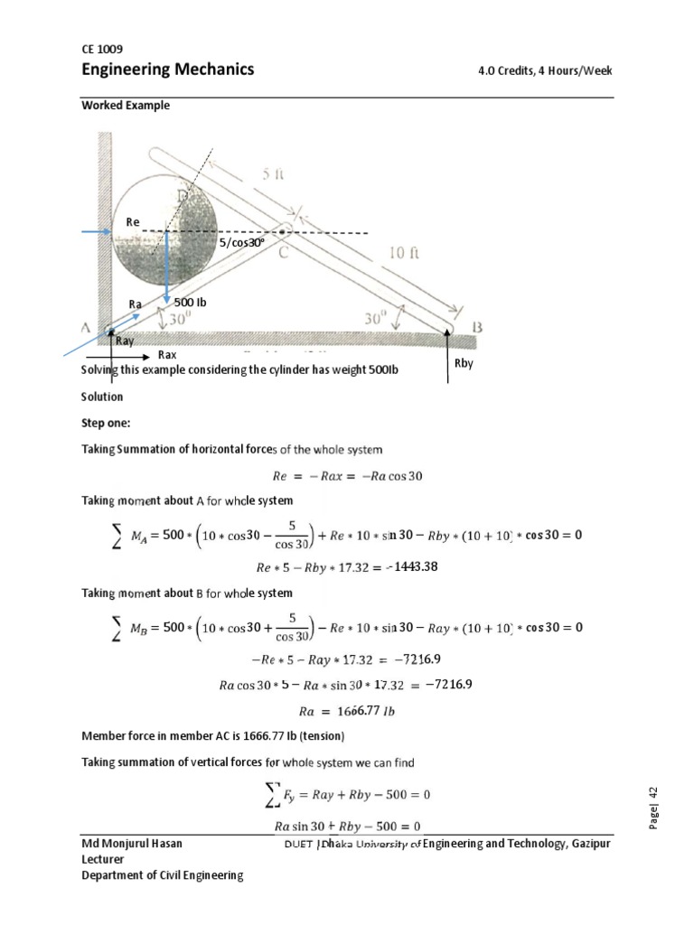 Work Example | PDF | Engineering | Mechanical Engineering