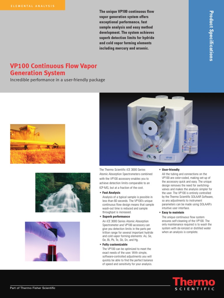 VP100 Continuous Flow Vapor Generation System: Incredible Performance ...