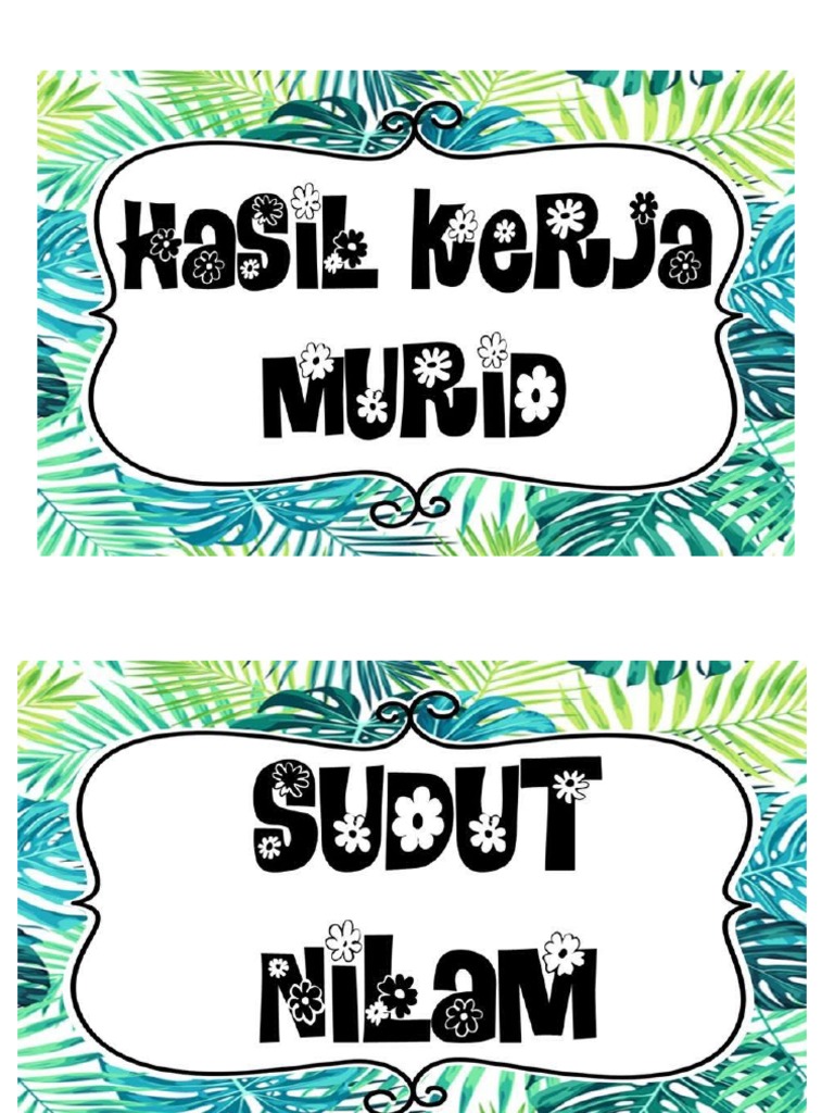 Label Sudut | PDF