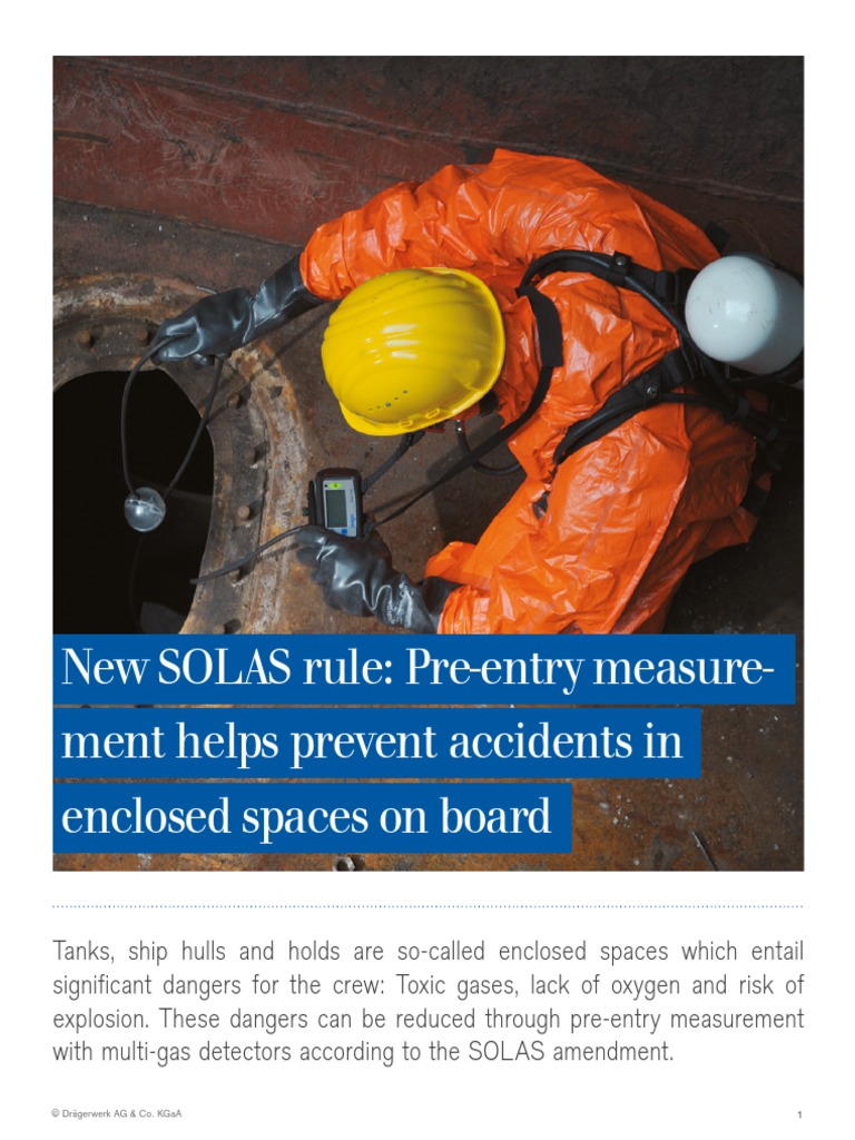 New SOLAS Rule: Pre-Entry Measure-Ment Helps Prevent Accidents in ...