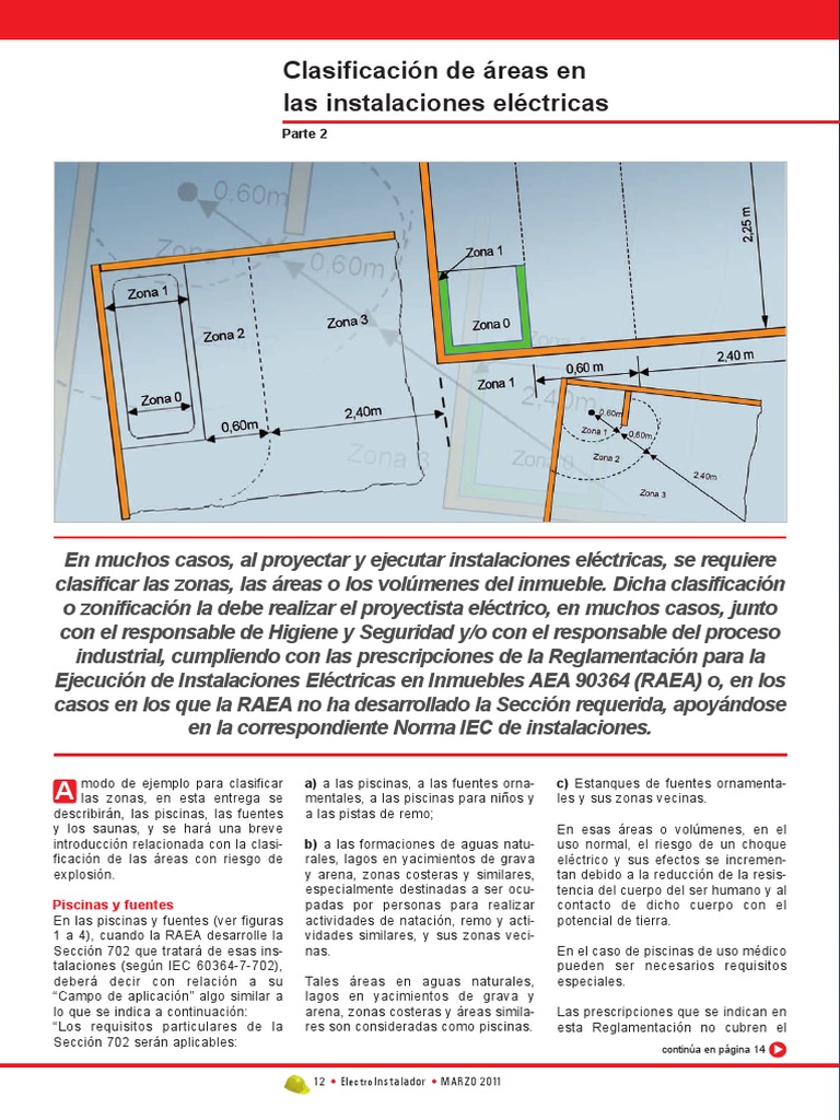Clasificacion Areas Instalaciones Electricas PDF | Descargar gratis PDF ...
