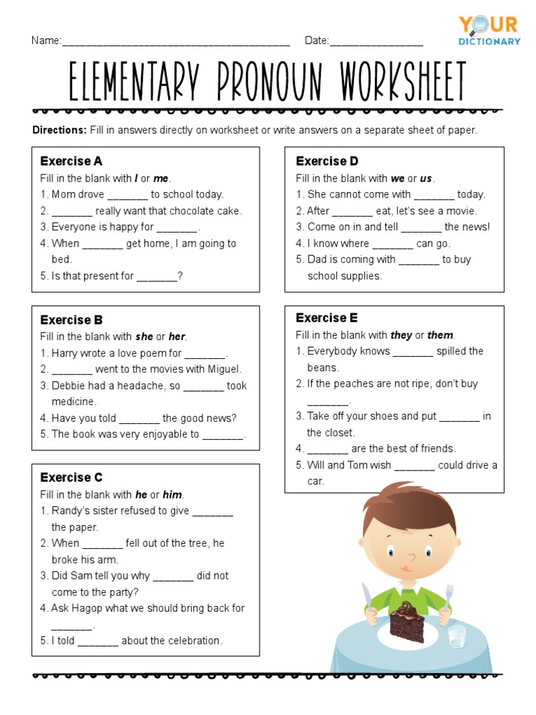 Pronoun Fill-in-the-Blank Exercises | PDF | Self-Improvement | Wellness