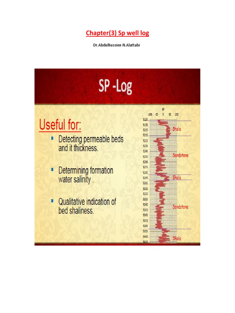 SP well log detects lithology | PDF | Physical Quantities | Physical ...
