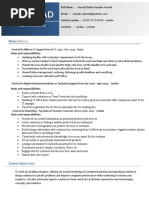 Document Controller CV Format | PDF | Microsoft Excel | Computing