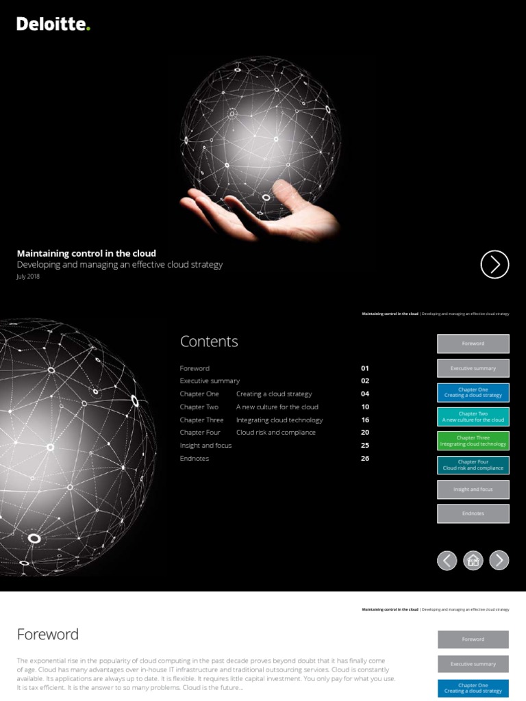Deloitte Uk Maintaining Control in The Cloud | PDF | Cloud Computing ...
