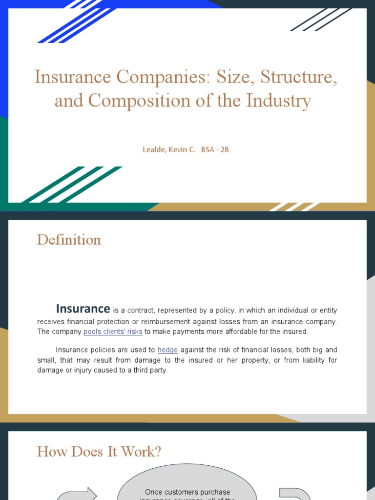 Insurance Companies - Size, Structure, and Composition of The Industry ...