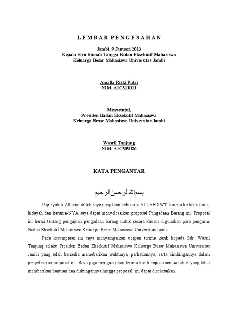 Proposal Pengadaan Barang | PDF