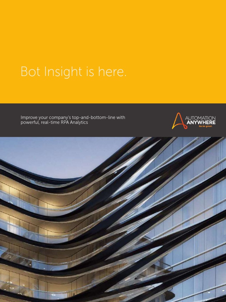 Bot Insight Is Here.: Improve Your Company's Top-And-Bottom-Line With ...