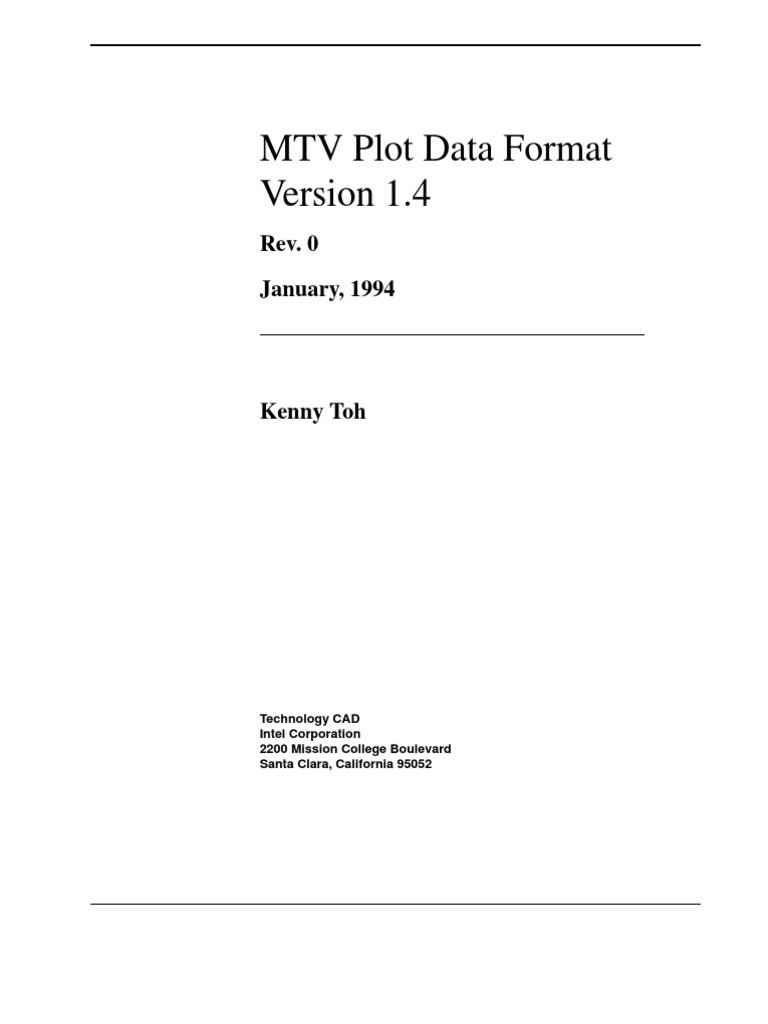 MTV Plot Data Format | PDF | Boolean Data Type | File Format