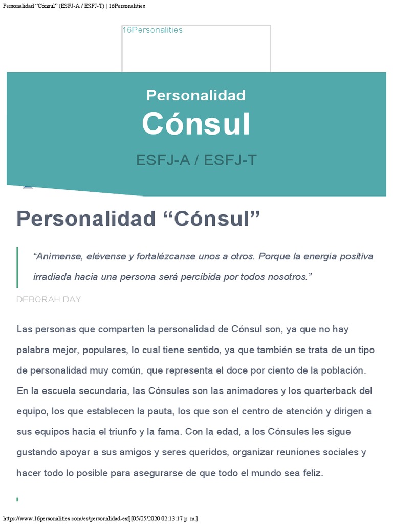 Personalidad"cónsul" JoseLuisGarciaAranda PDF | PDF | Moralidad | Science
