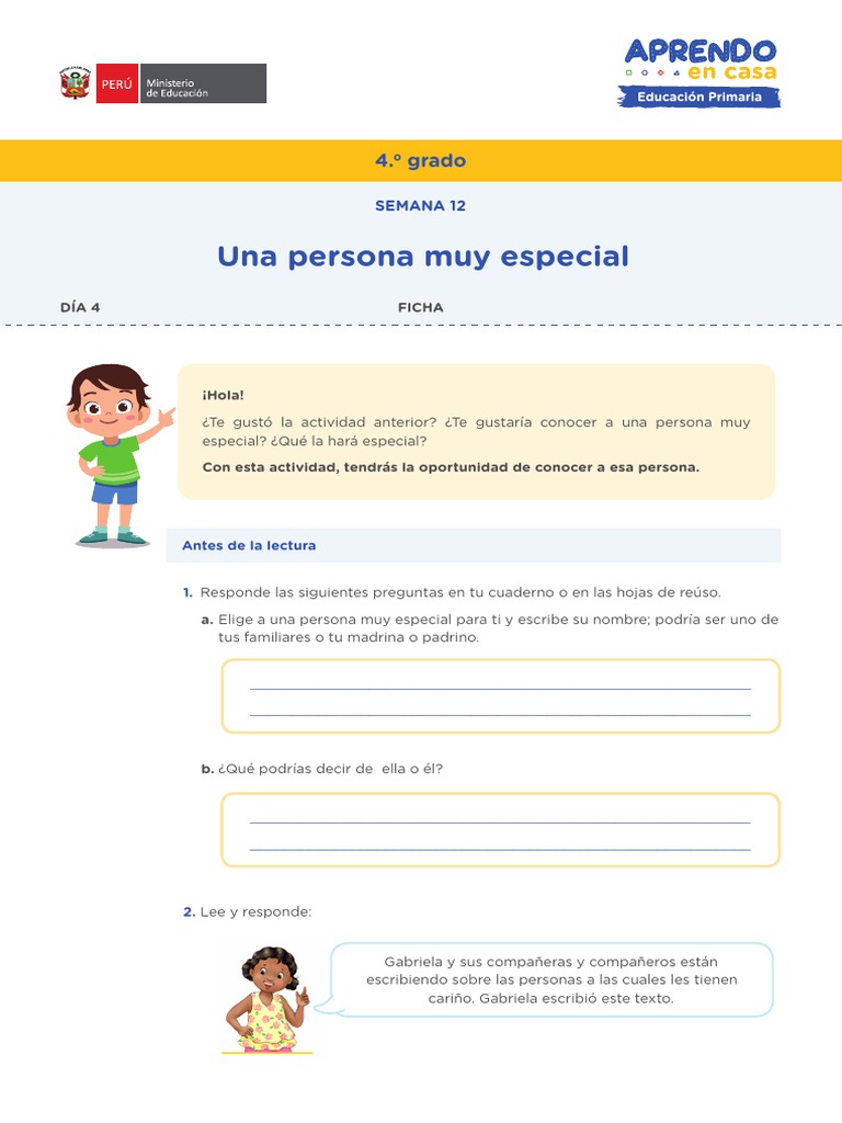 Conociendo a una persona especial | PDF