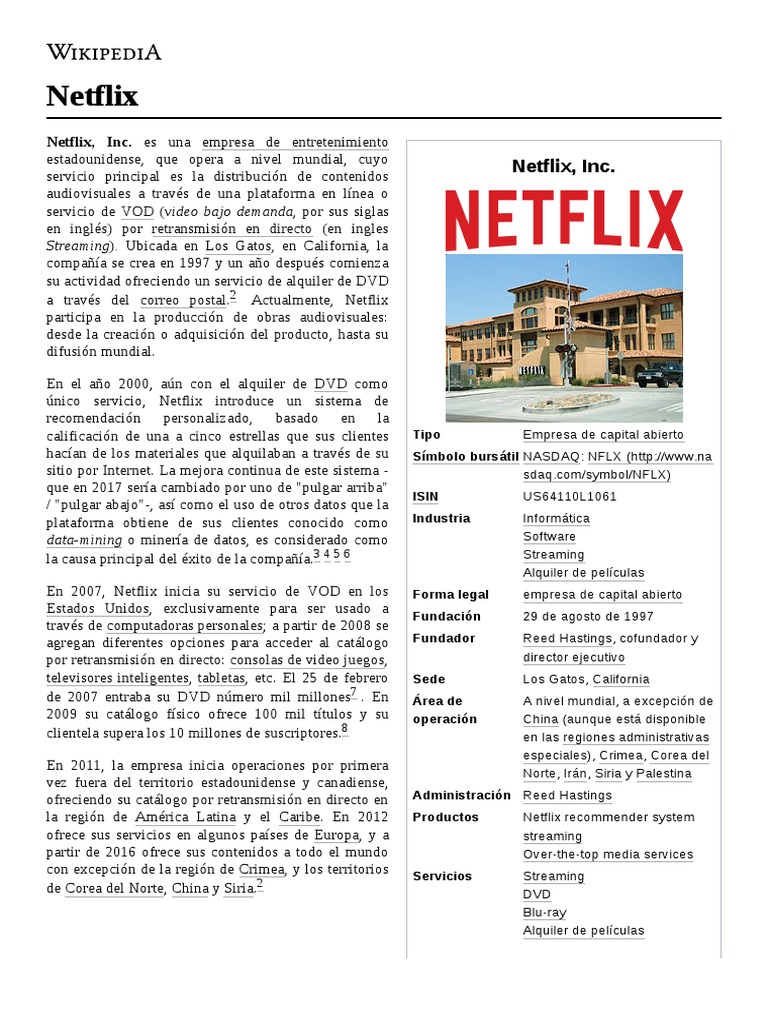 Netflix | PDF | Netflix | Televisión